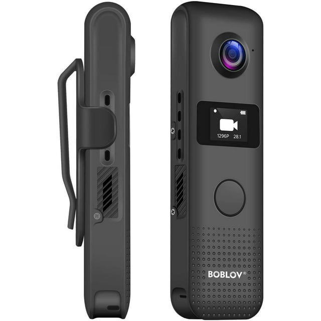 BOBLOV C18 WiFi 1296P Body Camera, Portable Recorder with OLED Screen ...