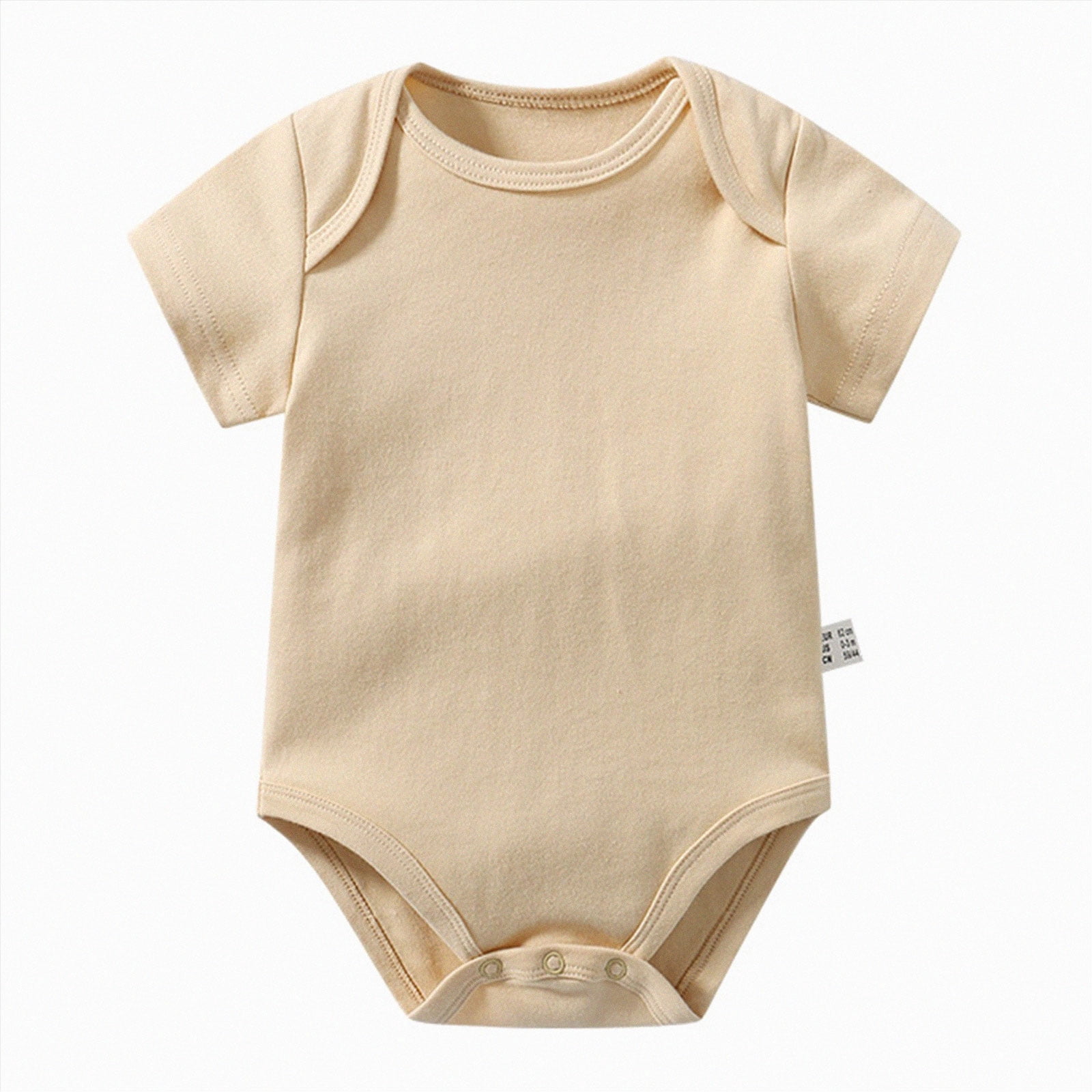 BOBOGOJP Baby Boy Girl Bubble Romper Infant Oversize Plain Crewneck T ...