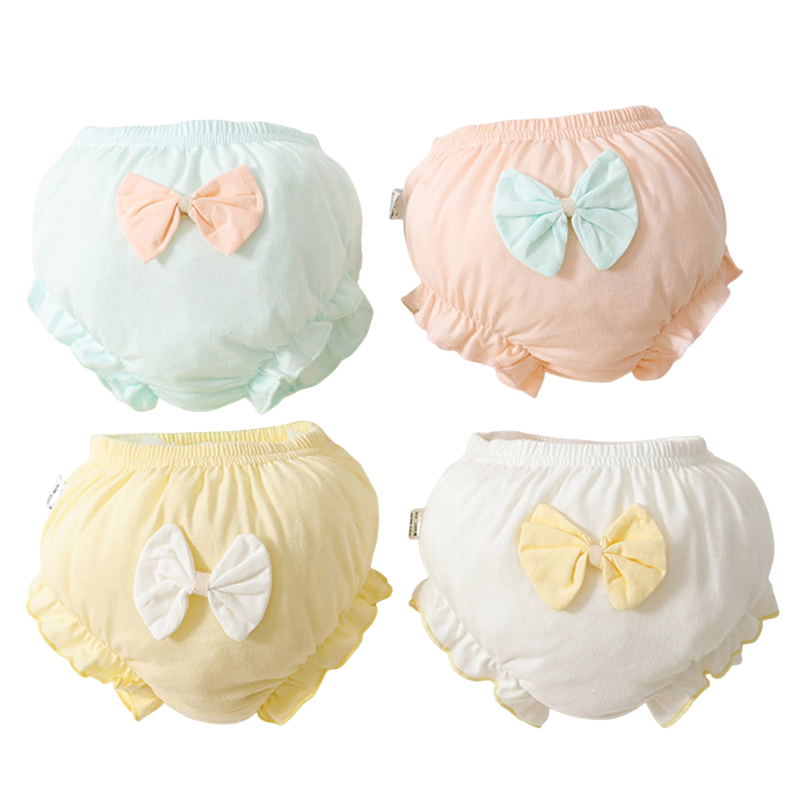 BOBOGOJP Baby Covers for Girls Newborn Soft Cotton Ruffle Bloomers ...