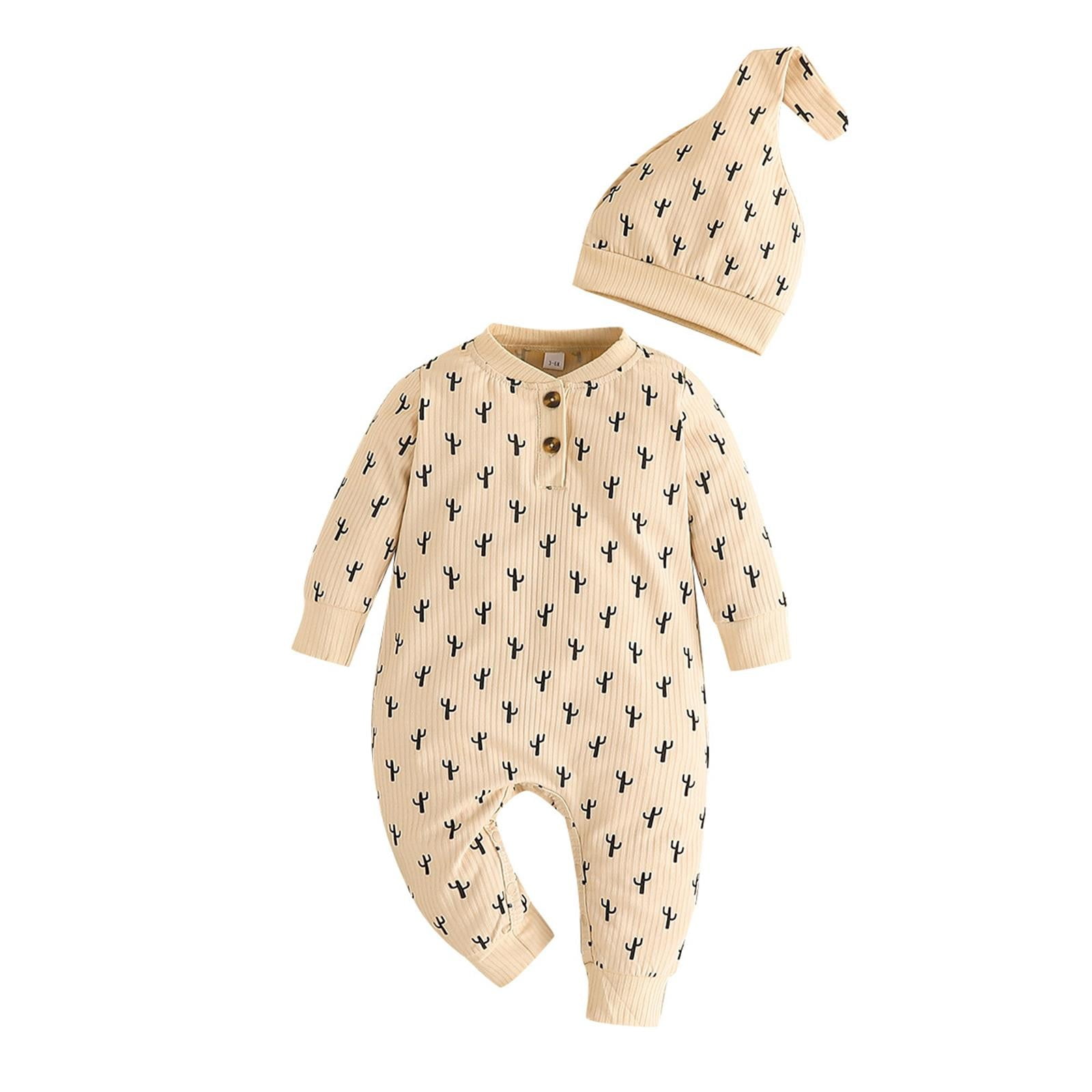 BOBOGOJP Baby Girl Bodysuit Long-sleeve Onesies Bodysuit (Beige,6-9 ...