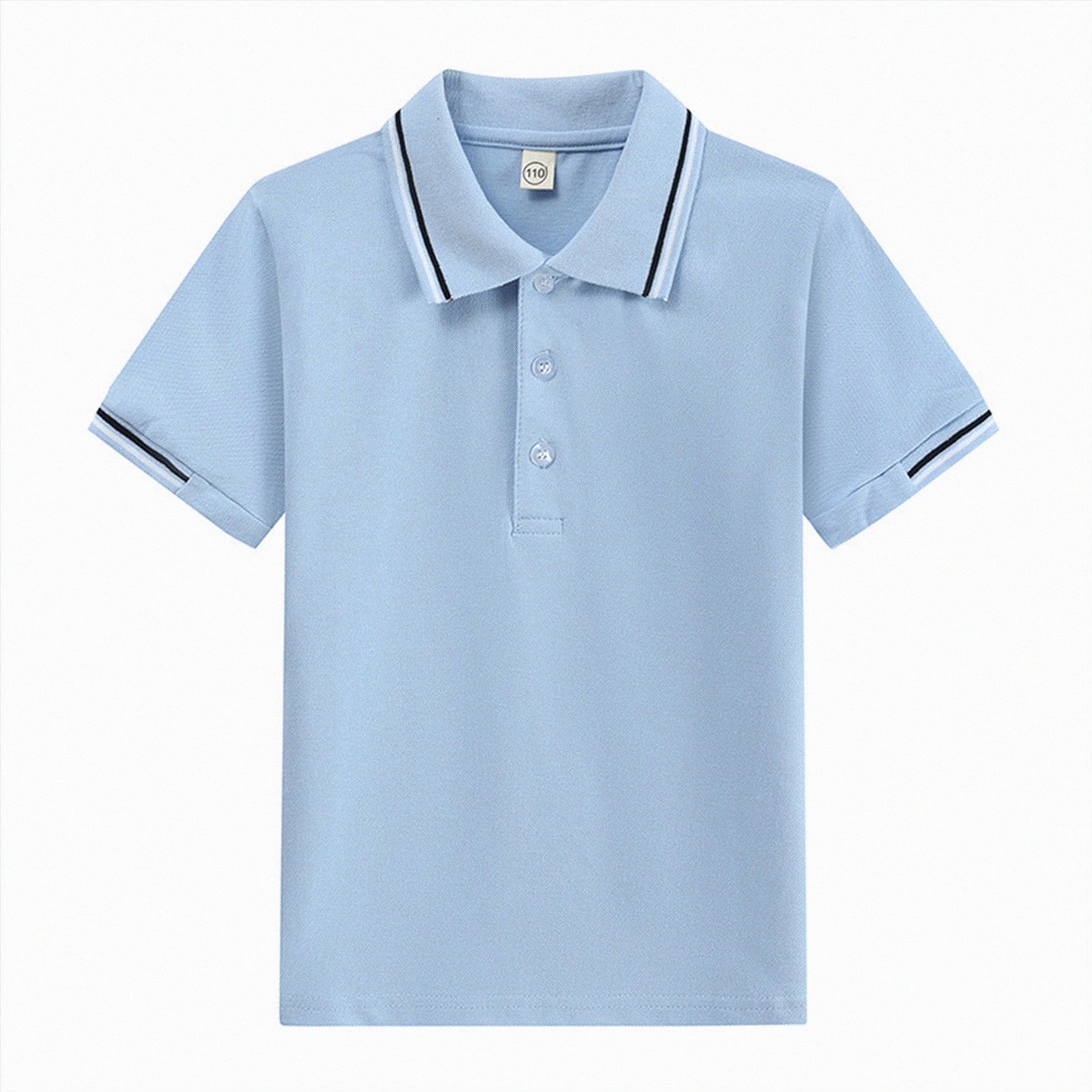 BOBOGOJP Baby Kids Boy Girl Solid Casual Short Sleeve Polo Shirt ...