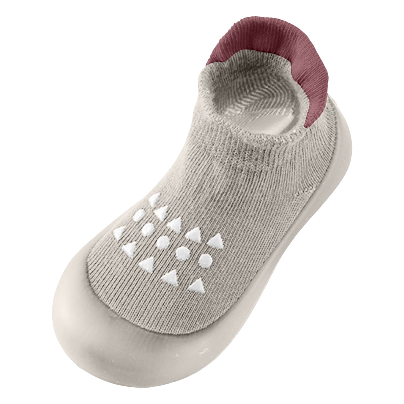 BOBOGOJP Baby Sock Shoes Toddler Walking Shoes Infant Non-Slip Slippers ...
