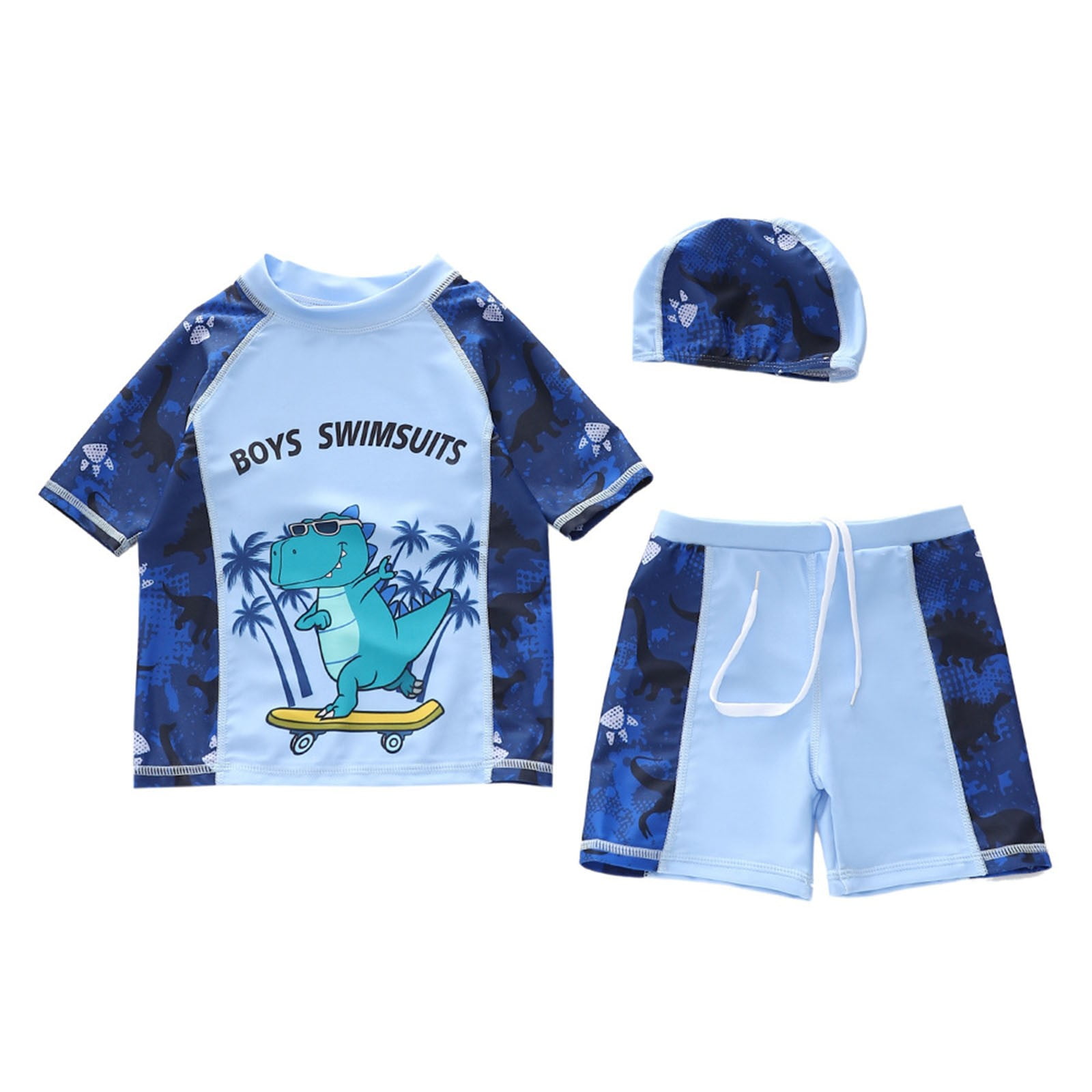 BOBOGOJP Boys 3 Piece Sun and Swim Set with UPF 50+ Sun Protection ...