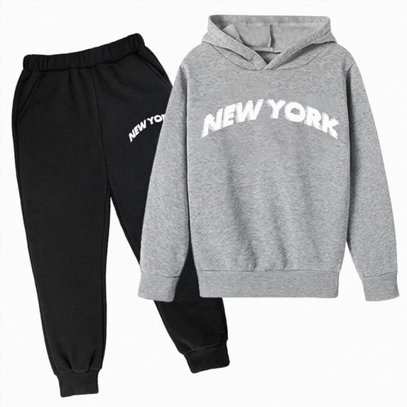 BOBOGOJP Boys' Active Tracksuit Set 2 Los Angeles Athletic Letter ...