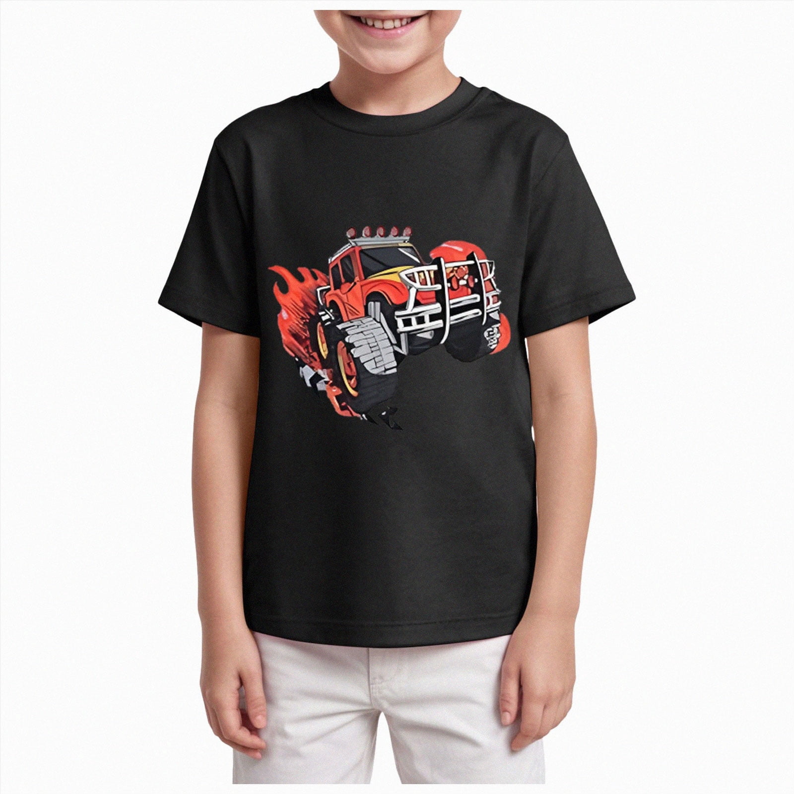 BOBOGOJP Car Shirts 2T 3T 4T Toddler Boy Clothes Graphic Tees Kids ...