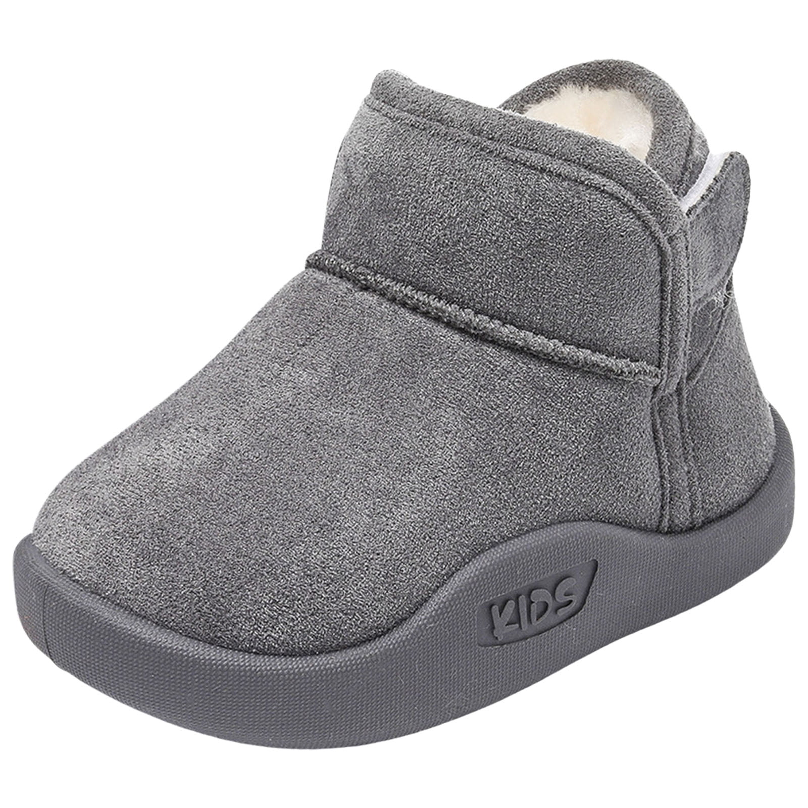 BOBOGOJP Children's Winter Solid Color Snow Boots for Boys And Girls ...