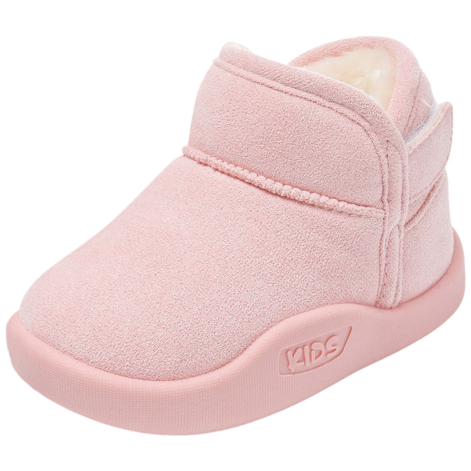 BOBOGOJP Children's Winter Solid Color Snow Boots for Boys And Girls ...
