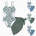 BOBOGOJP Girl's 3 Piece Striped Bikini Swimwear Cute Swimsuits Bathing ...