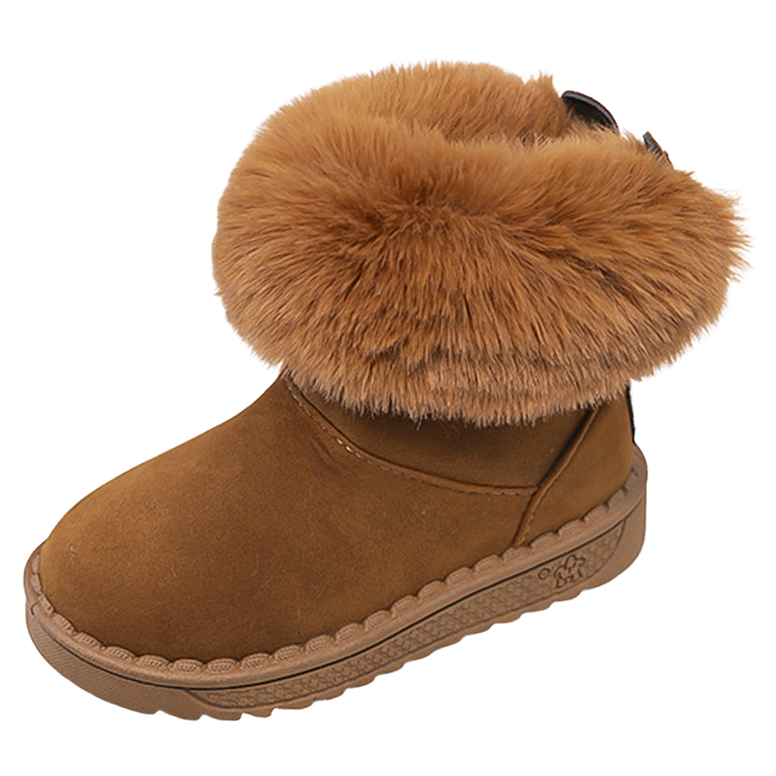 BOBOGOJP Girls Boys Warm Winter Boots Kids Outdoor Snow Boots(Toddler ...