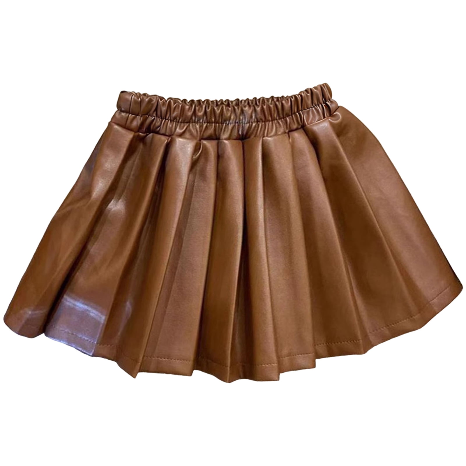 BOBOGOJP Girls Metallic Skater Skirt Sparkly Shiny Flared Pleated A ...