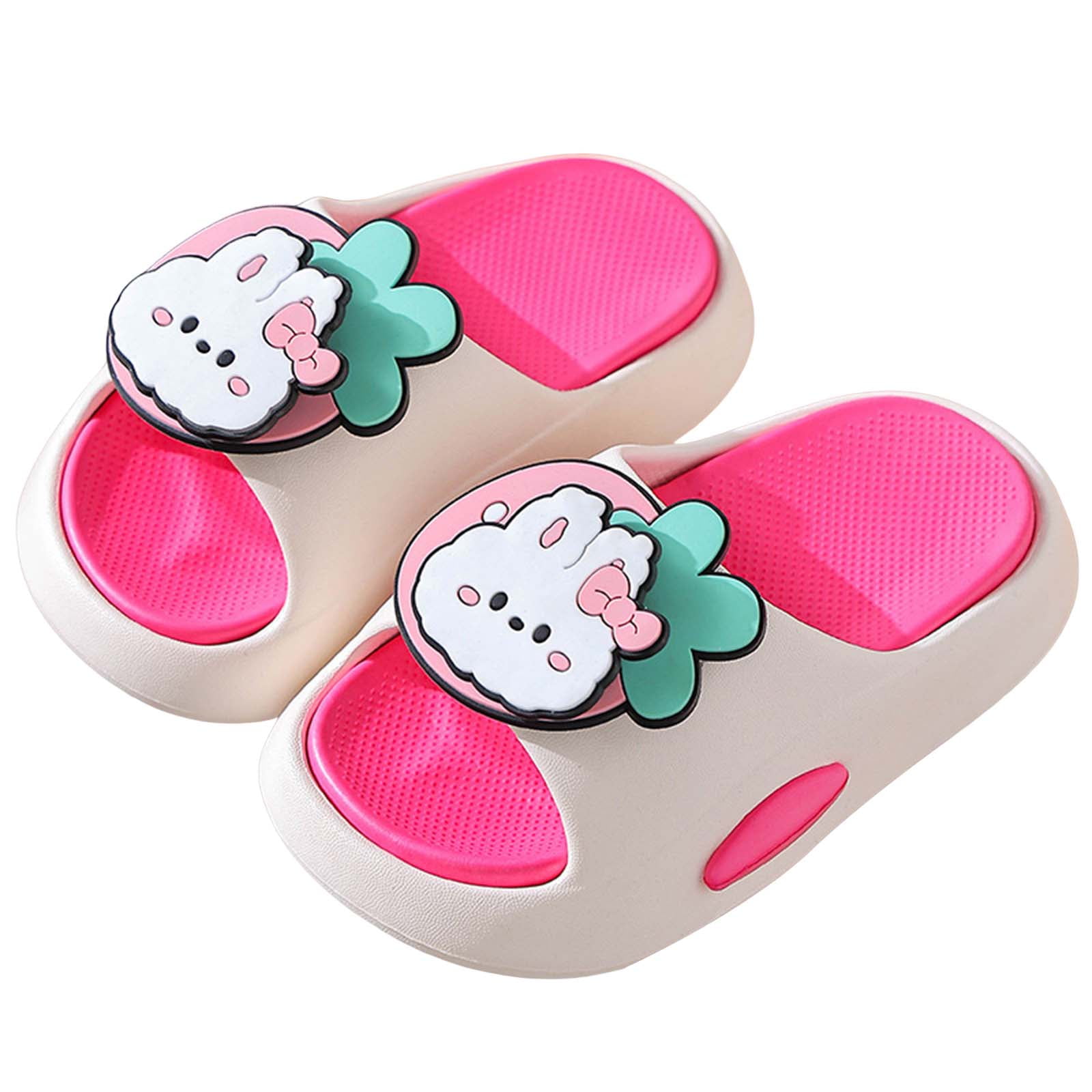 BOBOGOJP Girls' Sandals Kids Cloud Slides Boys Girls Shower Slippers ...