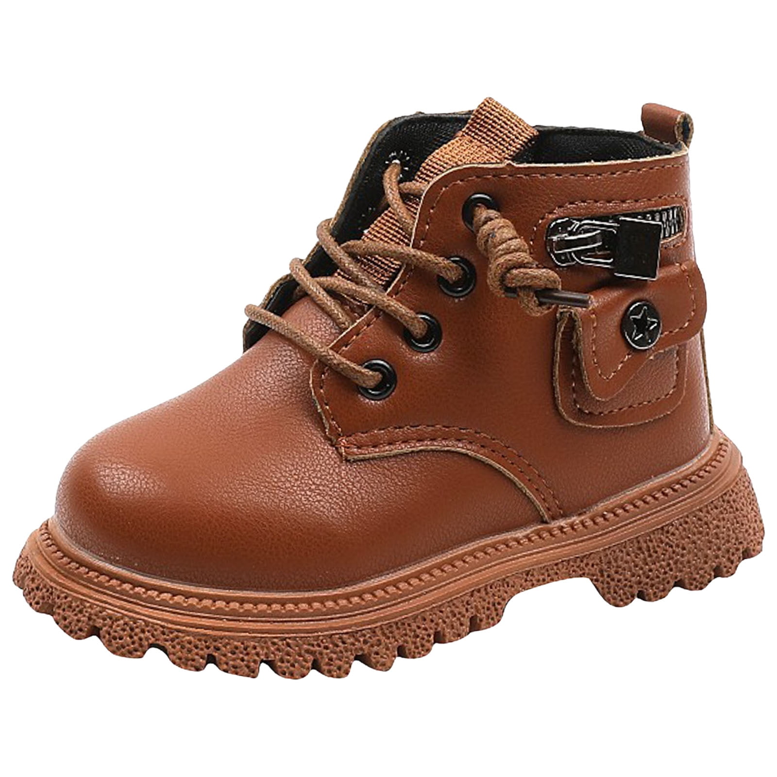 BOBOGOJP Girls Toddler Bow Ankle Boots Glitter Sequin Side Zipper Low ...