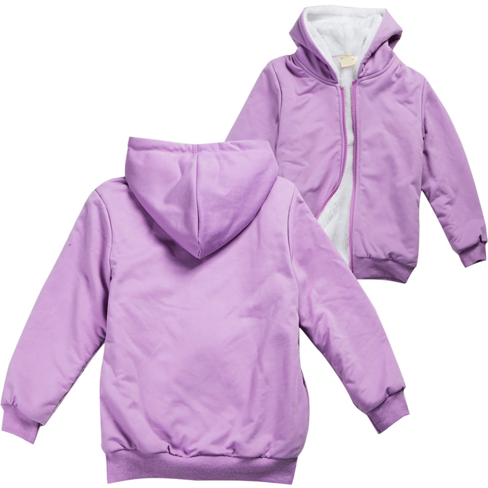 BOBOGOJP Girls Zip Up Hoodies Teen Hooded Sweatshirts Fleece Jackets ...