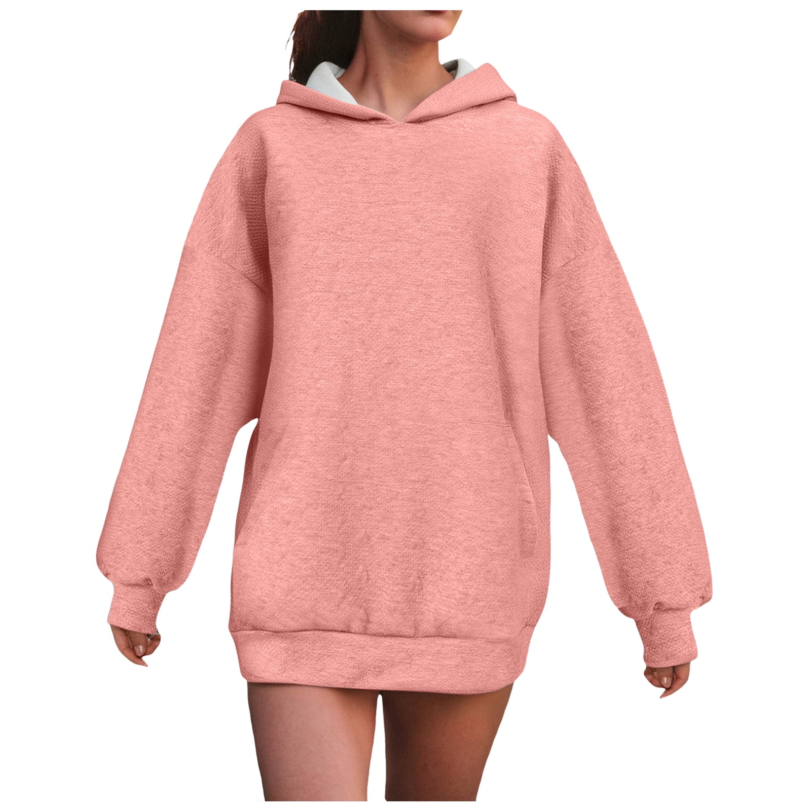 BOBOGOJP Hoodie Dress for Women with Pocket Casual Warmy Hoodies Women ...