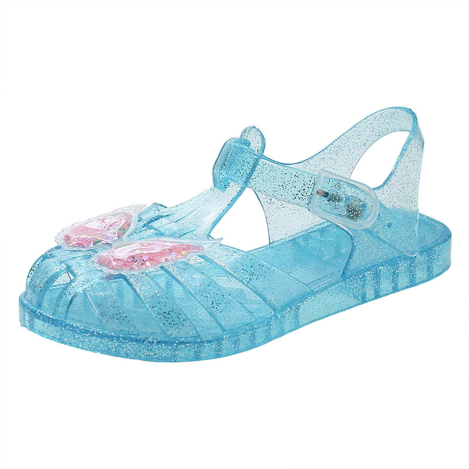 BOBOGOJP Jelly Sandals Girls Soft Sole Princess Costume Summer Dress Sandals Closed Toe ...