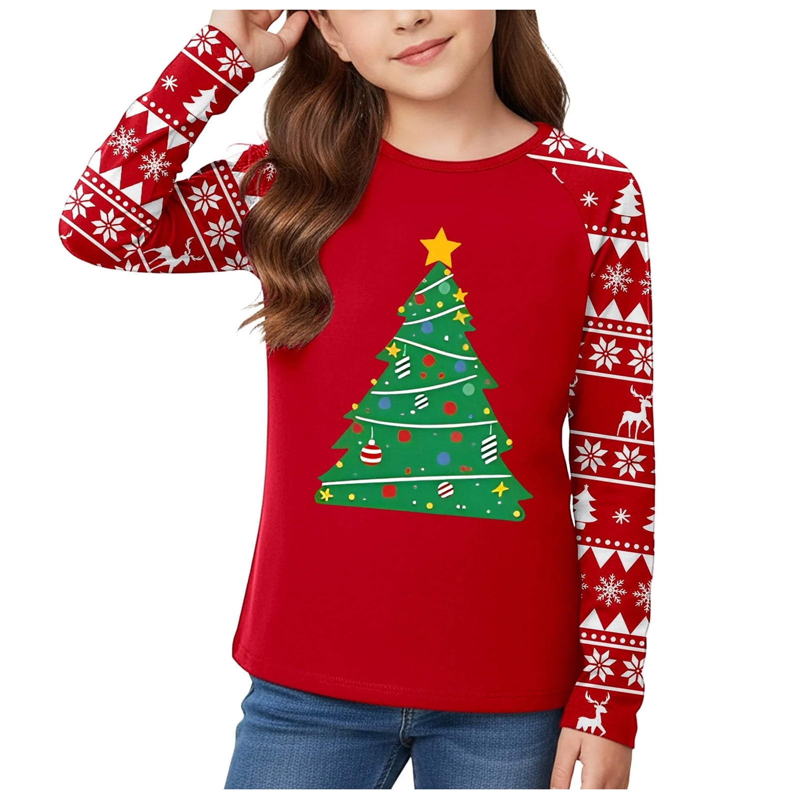 BOBOGOJP Kids Boys Sherpa Fleece Lined Hoodie Ugly Christmas Santa ...
