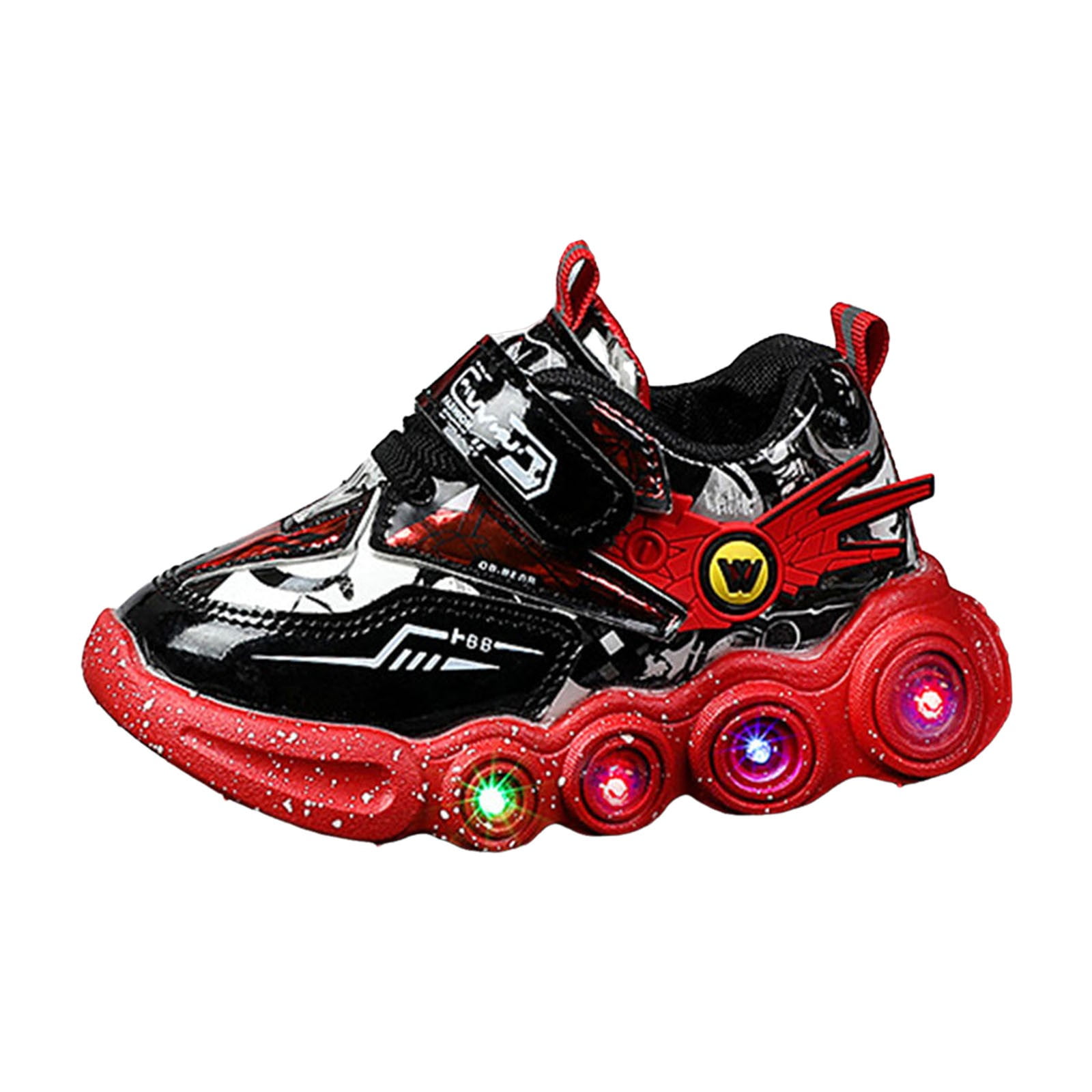 BOBOGOJP Light Up Toddler Boys Shoes Cartoon Pattern LED Luminous Sport ...
