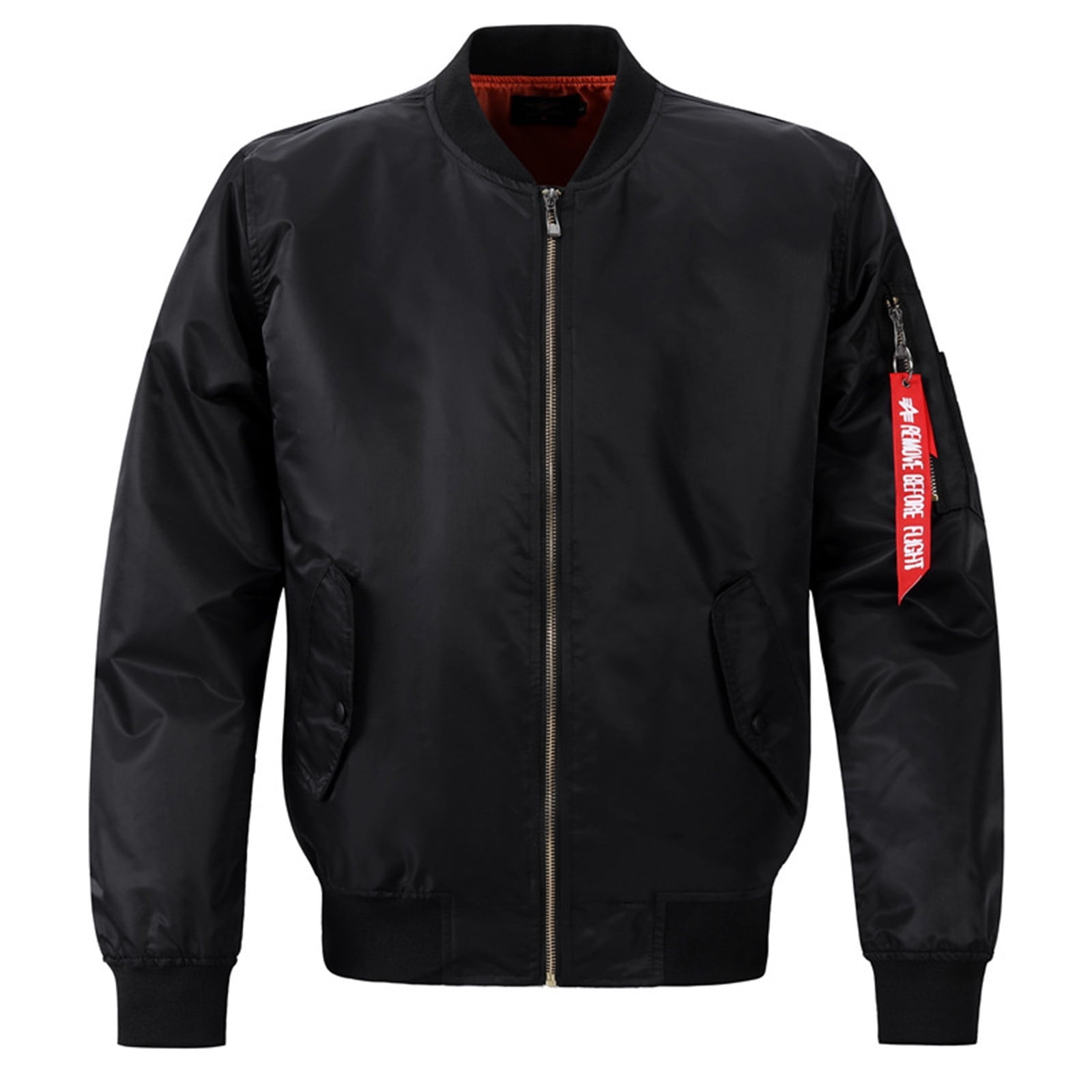 BOBOGOJP Men's Bomber Jacket Casual Fall Winter Military Jacket and ...