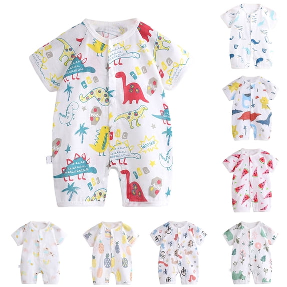 BOBOGOJP Soft Baby Boys Girls Romper Toddler Rompers Unisex Babies ...
