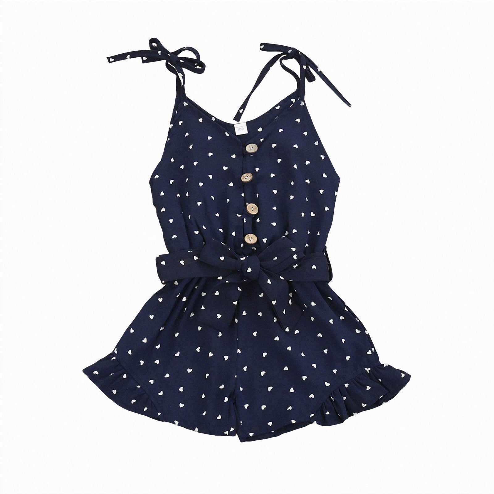 BOBOGOJP Toddler Baby Girl Strap Sleeveless Romper Halter Heart ...