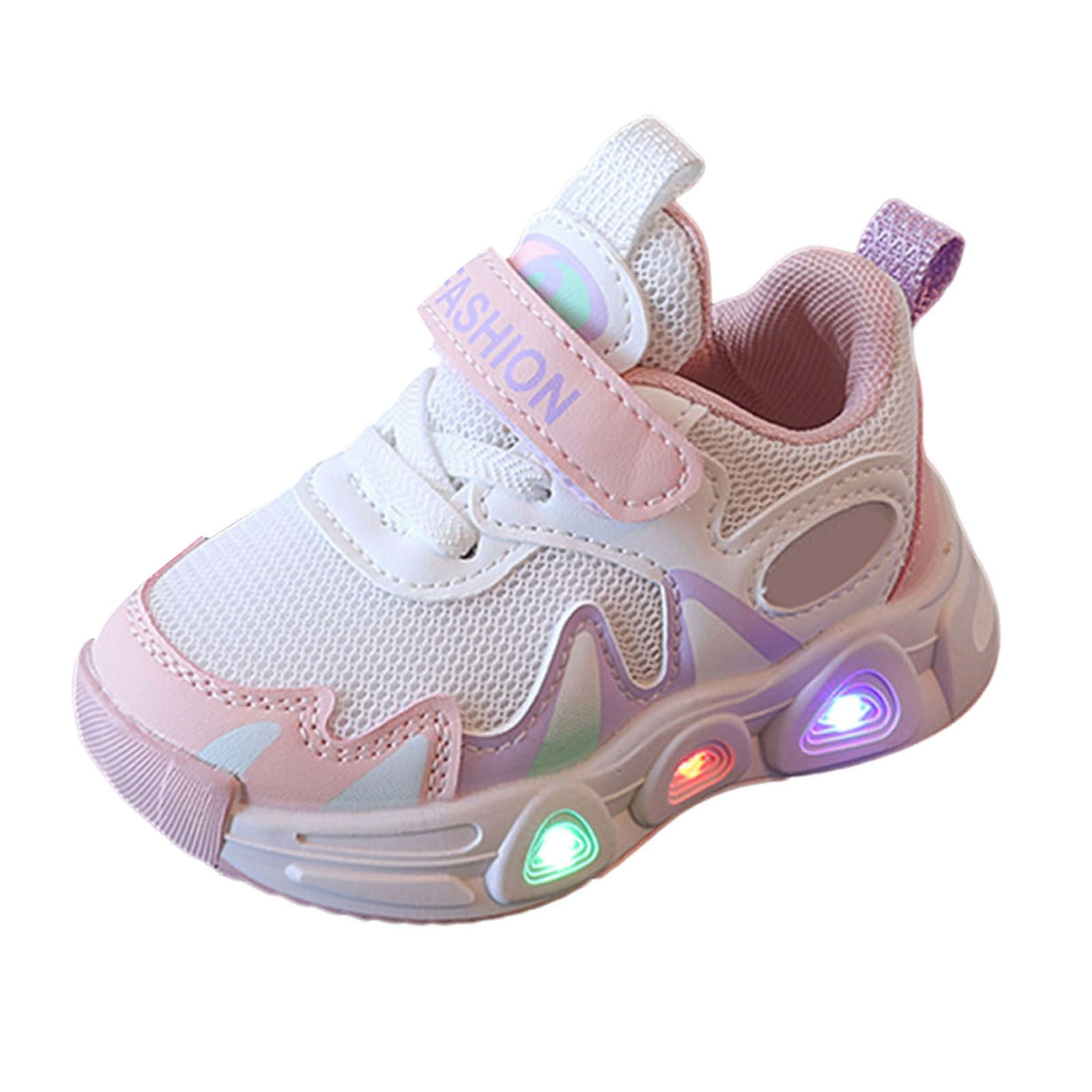 BOBOGOJP Toddler Boys Girls Light Up Shoes, Lightweight Breathable Anti ...