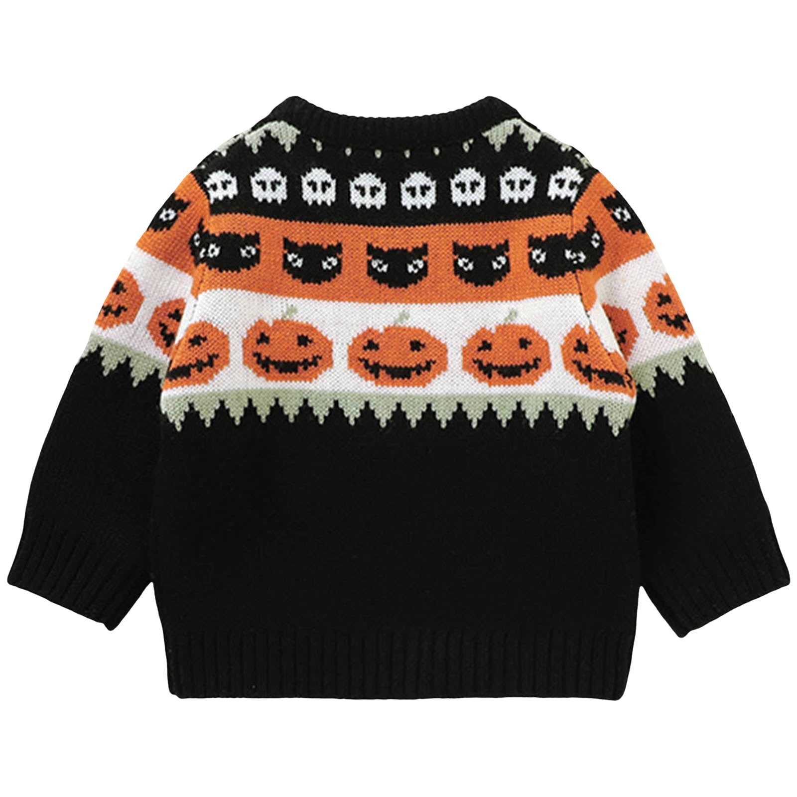 BOBOGOJP Toddler Halloween Sweaters 2025 Baby Boy Girl Pumpkin Knitted ...