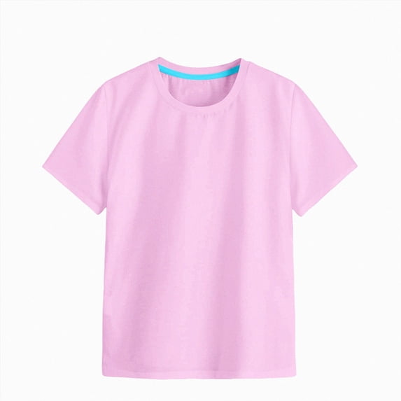 BOBOGOJP Toddler T Shirts Cotton Summer Tshirts Girls Basic Tee ...