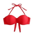BOBOGOJP Underwire Bikini Tops for Women Push Up Swimsuit Halter Neck ...