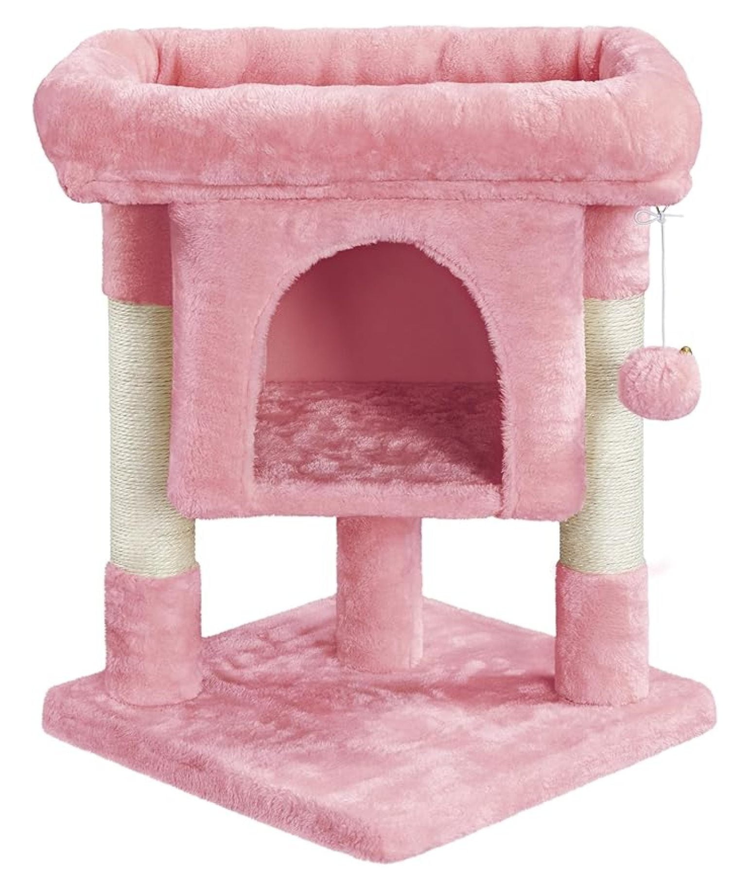 BOBOKY Cat Scratching Posts with Bed, 23.5 Inches Cat Kitten Scratcher ...