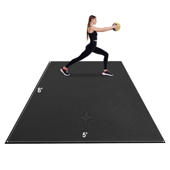 BOBOKY Large Yoga Mat Thick Non Slip Exercise Mat for Home Gym Flooring ...