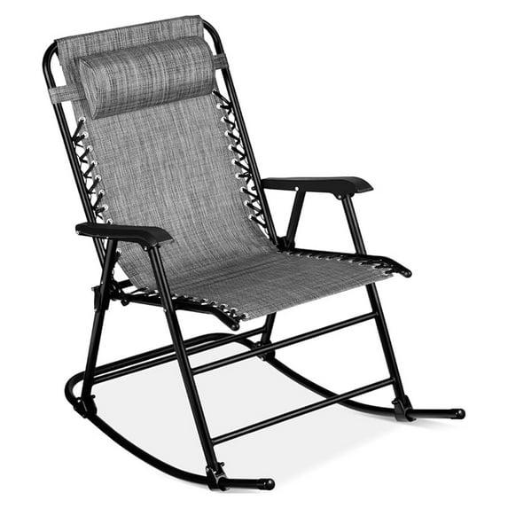 BOBOKY Outdoor Folding Rocking Chair, Zero Gravity Lounge Chair, Patio ...
