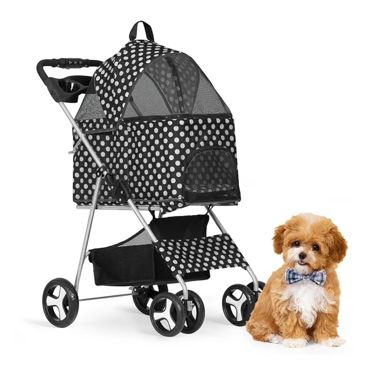 BOBOKY Pet Stroller for Small/Medium Dogs and Cats, 3 in 1 Foldable Dog ...