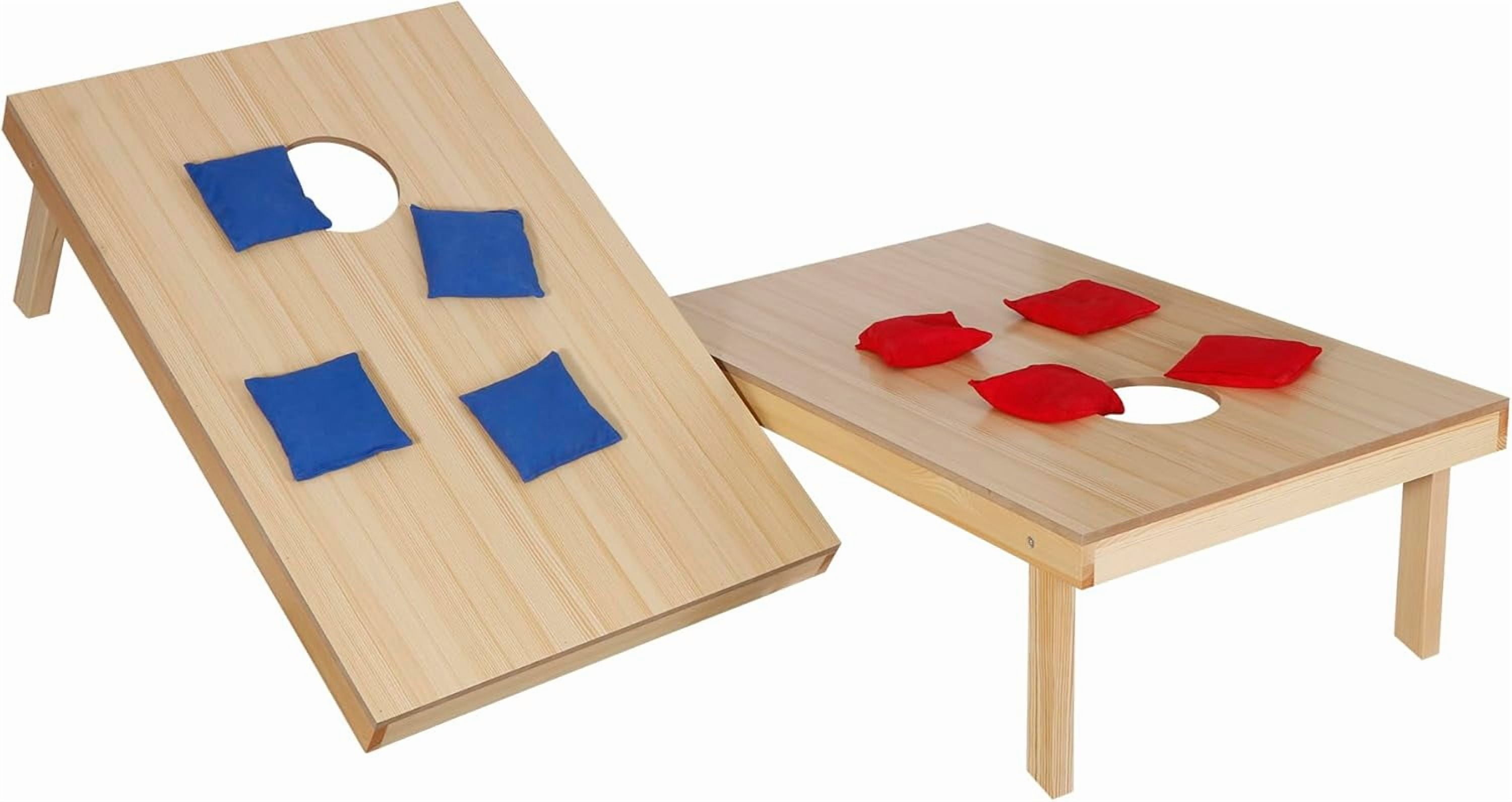 BOBOKY Portable Regulation Cornhole Set with 2 Wooden Boards & 8 Toss ...