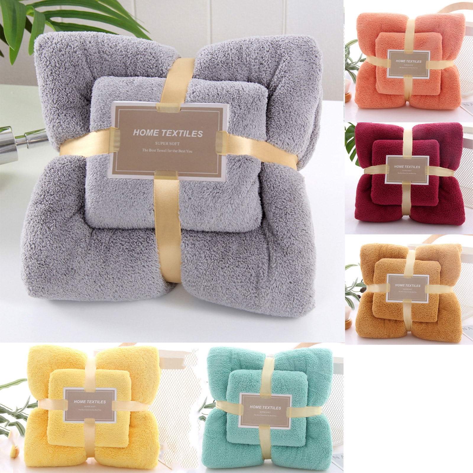 BOBOMOTI Bathroom Hand Towels, Ultra Soft and Highly Absorbent Bath ...