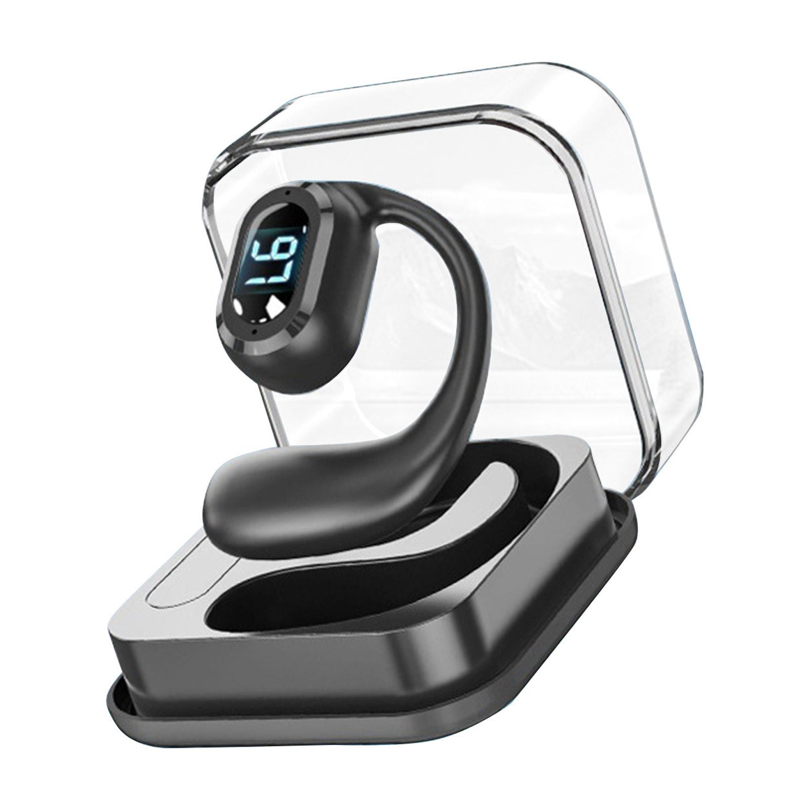 BOBOMOTI Bluetooth Headphones Clearance Ear Hanging Type High Battery ...