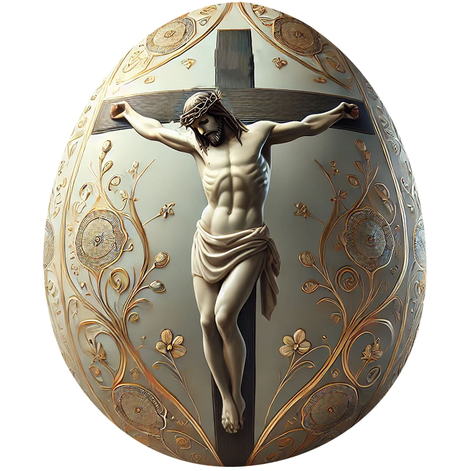 BOBOMOTI Easter Eggs Decorations Religious Jesus Easter Eggs Easter ...