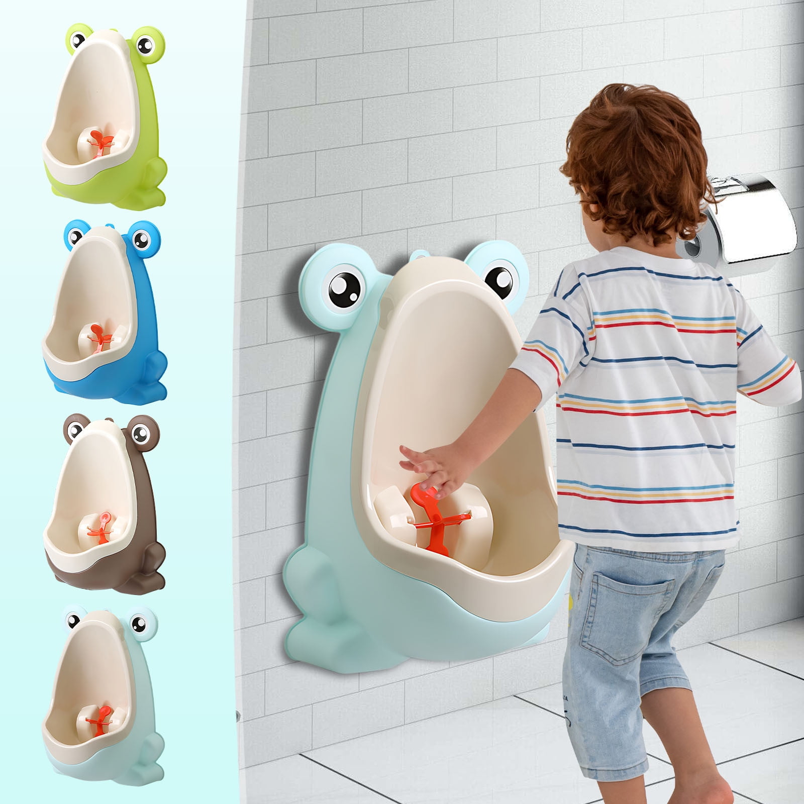 BOBOMOTI Frog Pee Training for Boys Toddler Potty Toilet Training with ...