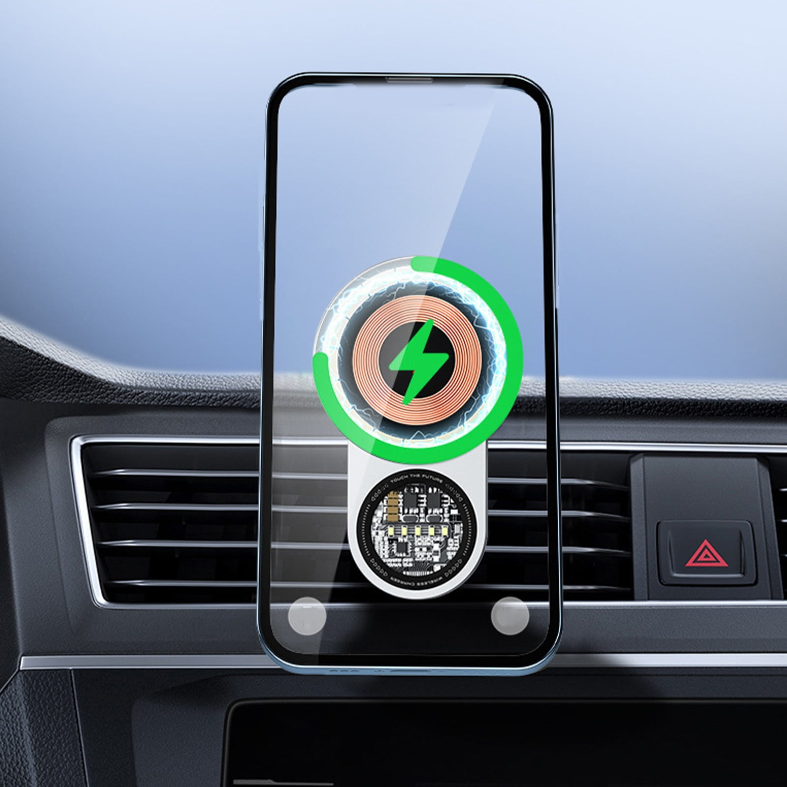 BOBOMOTI Phone Stands Holder 15W Wind Outlet Car Phone Base Truck ...