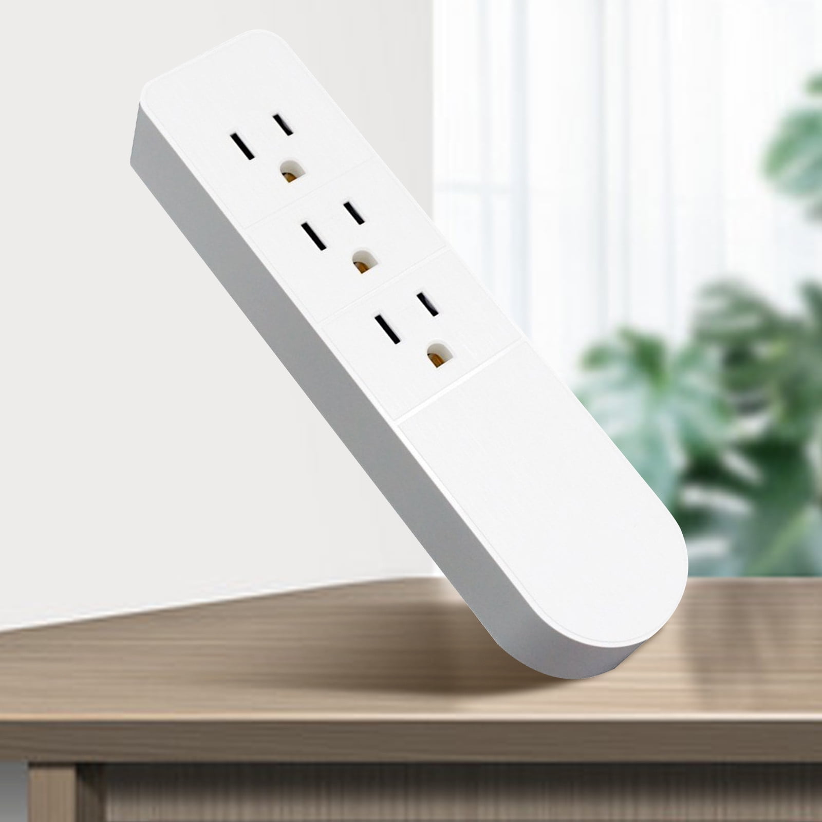 BOBOMOTI Smart Power Strip without Cable 3 Outlets Surge Protector Flat ...