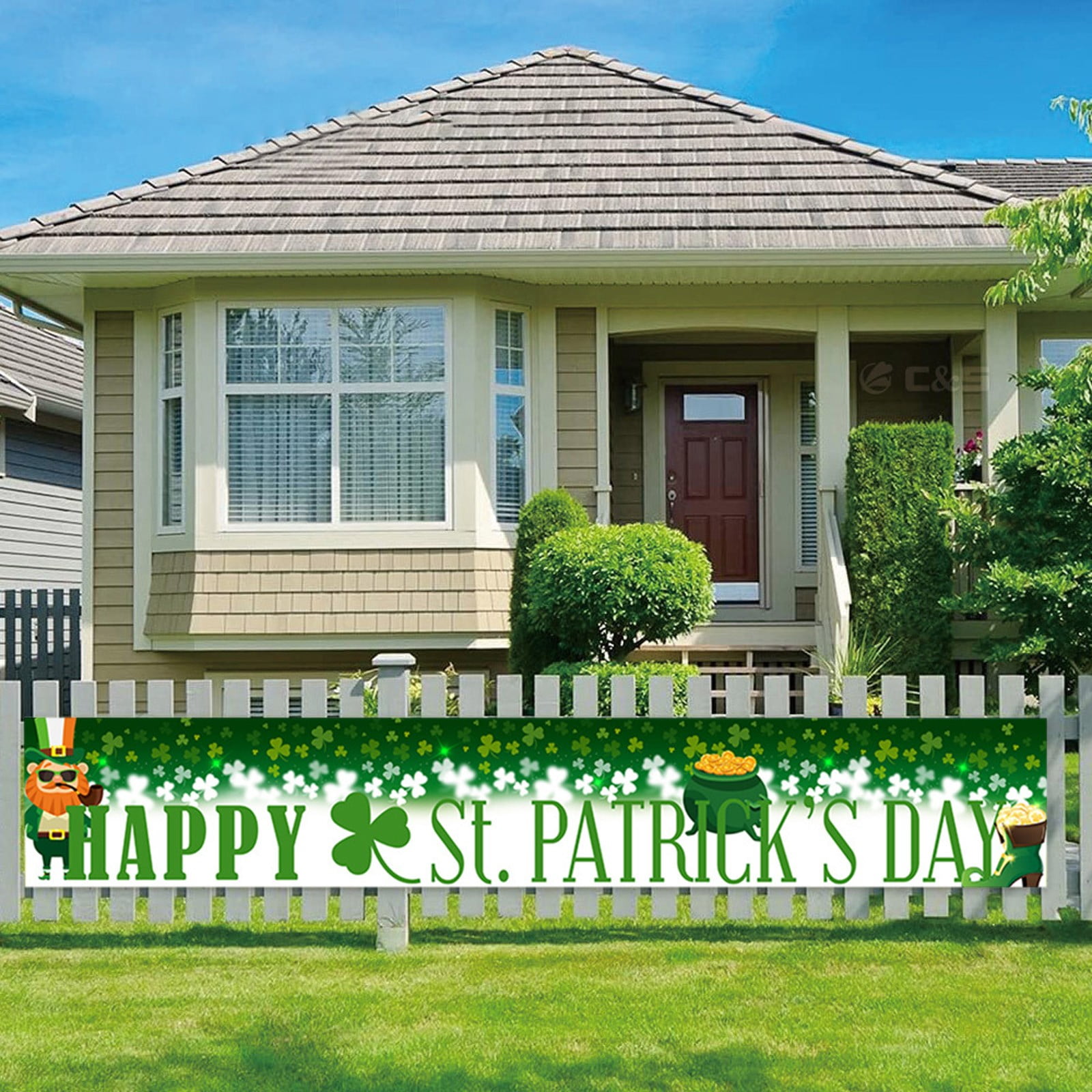 BOBOMOTI St. Patrick's Day Clearance St Patricks Garden Banner ...