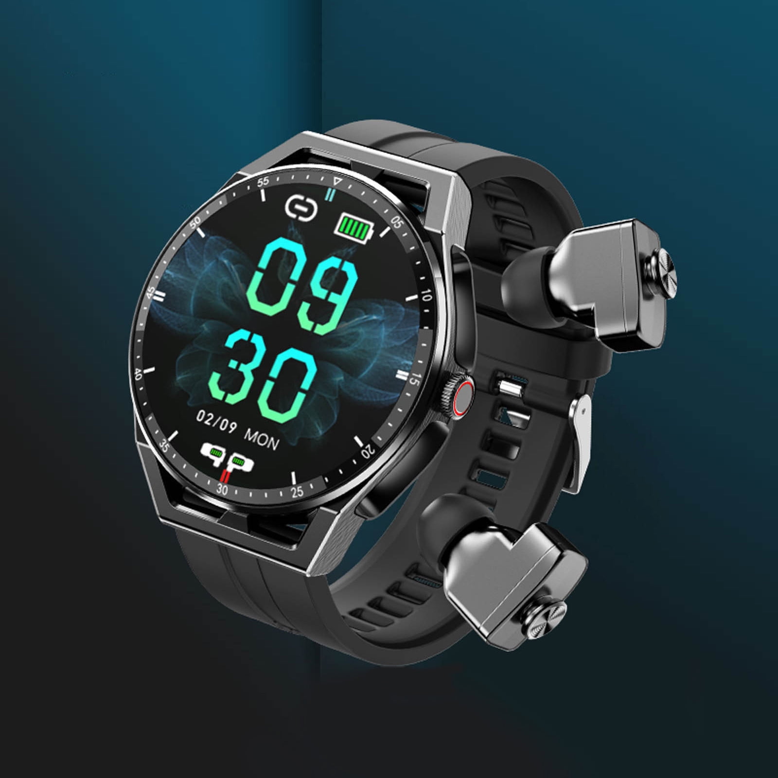 BOBOMTOI Earbuds Clearance Bluetooth Talk Smart Watch Headphones 2 IN 1 ...