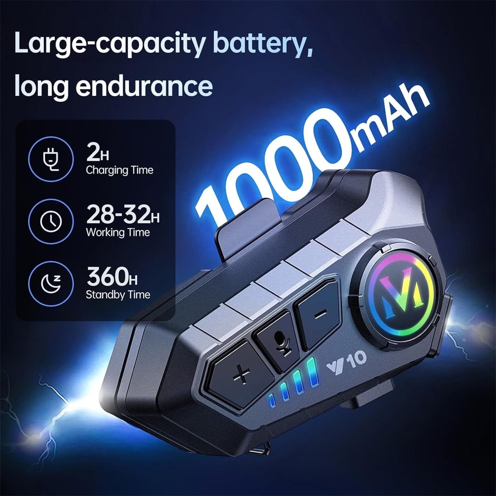 BOBOMTOI Earbuds Wireless Bluetooth Helmet Headset Intercom Helmet ...