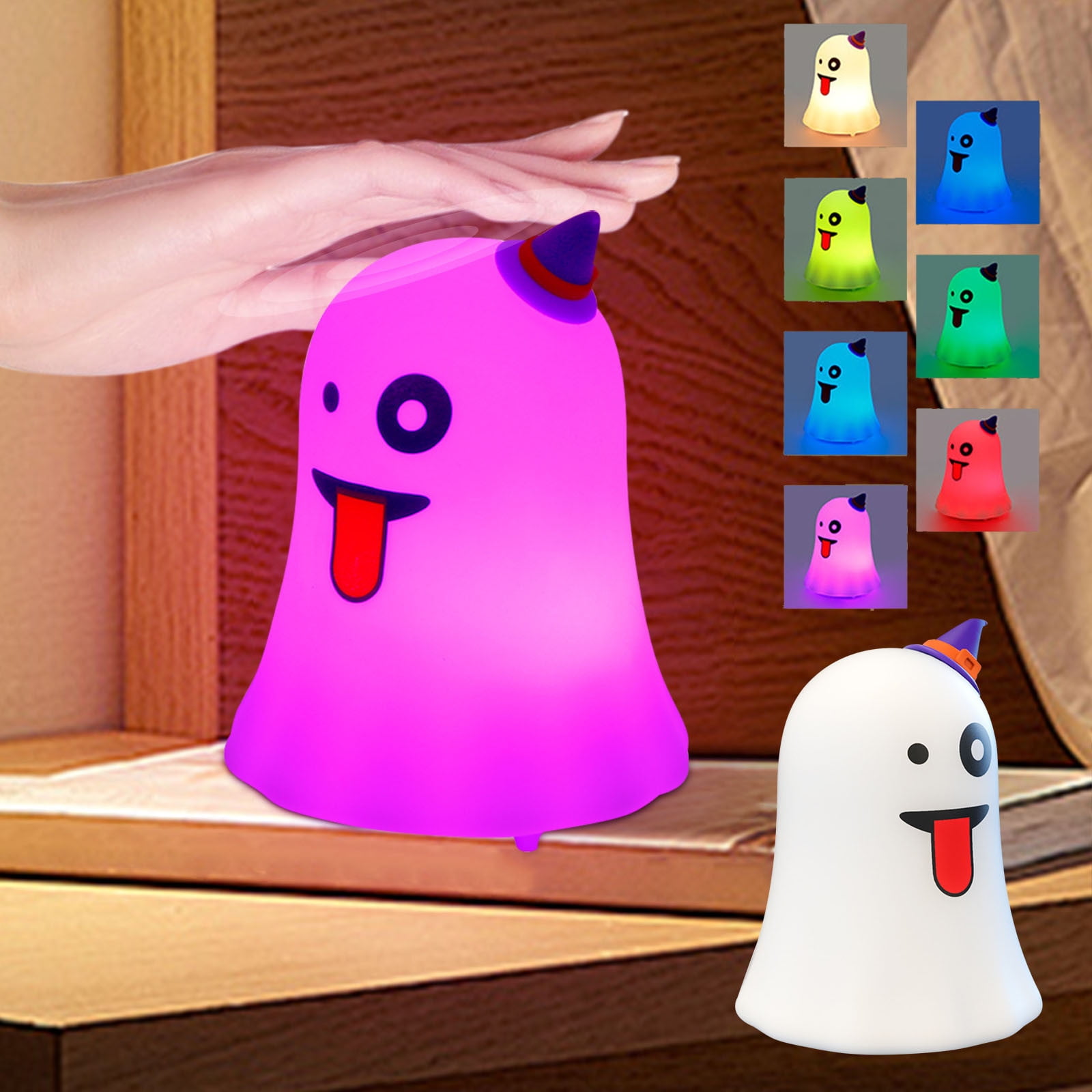 BOBOMTOI Night Lights for Kids Halloween Decoration LED Cute Night Lamp ...