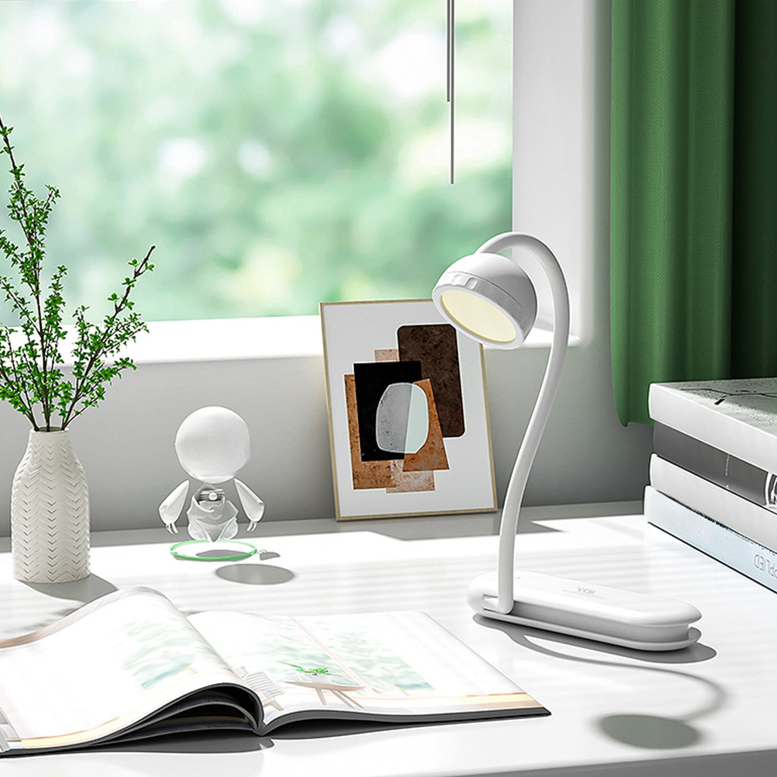 BOBOMTOI Night Lights for the Room Portable LED Desk Lamp With Double ...