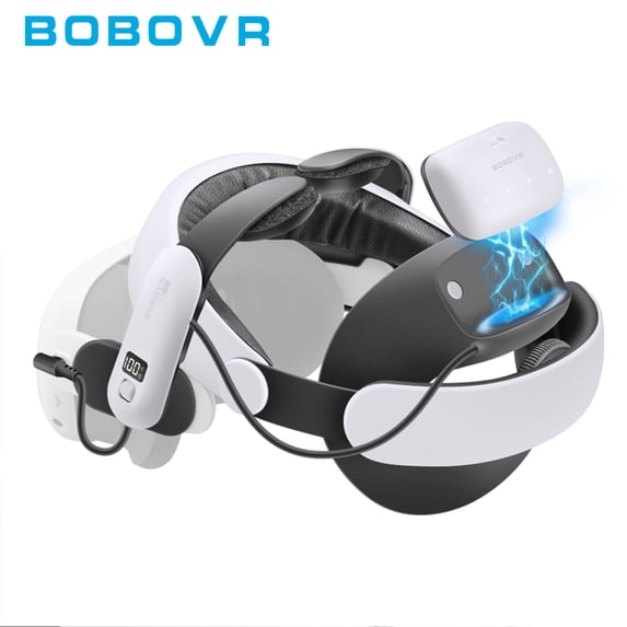 Free Shipping! Unbranded VR Head Strap with 10000mAh Hot-Swappable ...