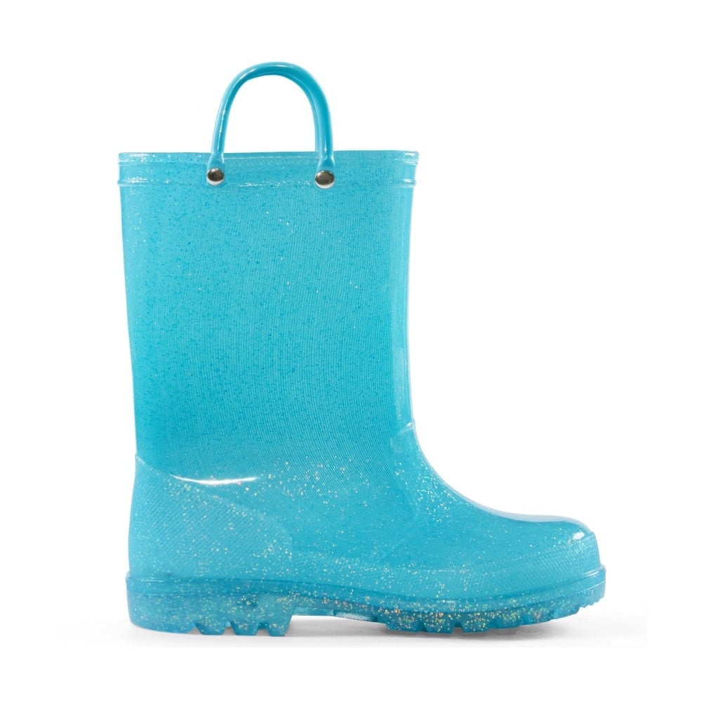 BOCCA Kids Blue Glitter Waterproof Rain Boot For Girls Size 12 ...