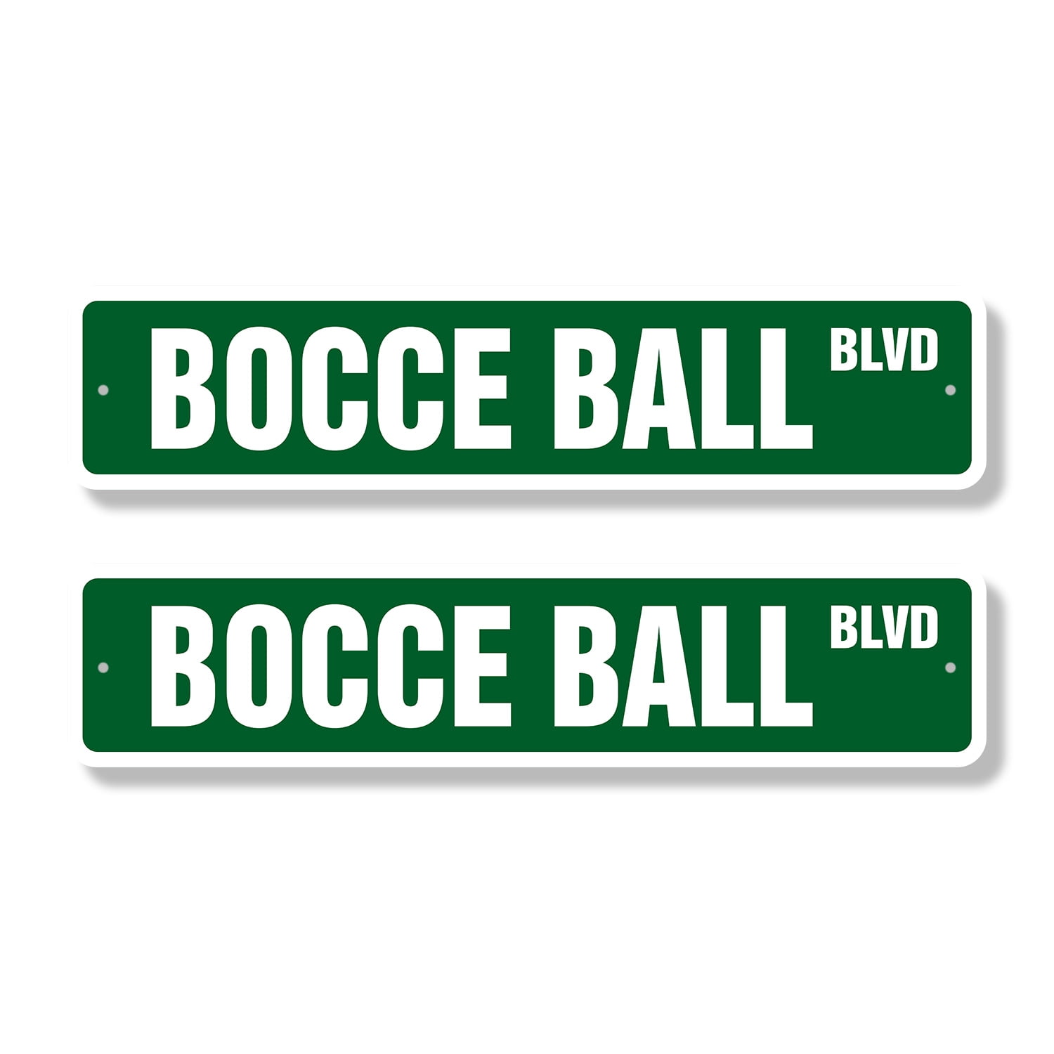 BOCCE BALL Classic Street Sign (2 Pack) set balls italy team game Road ...