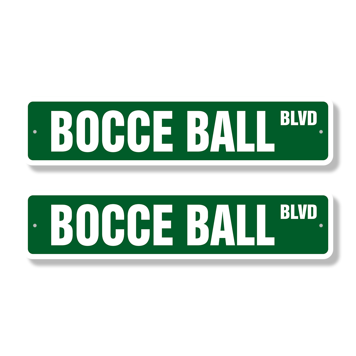 BOCCE BALL Classic Street Sign (2 Pack) set balls italy team game Road ...