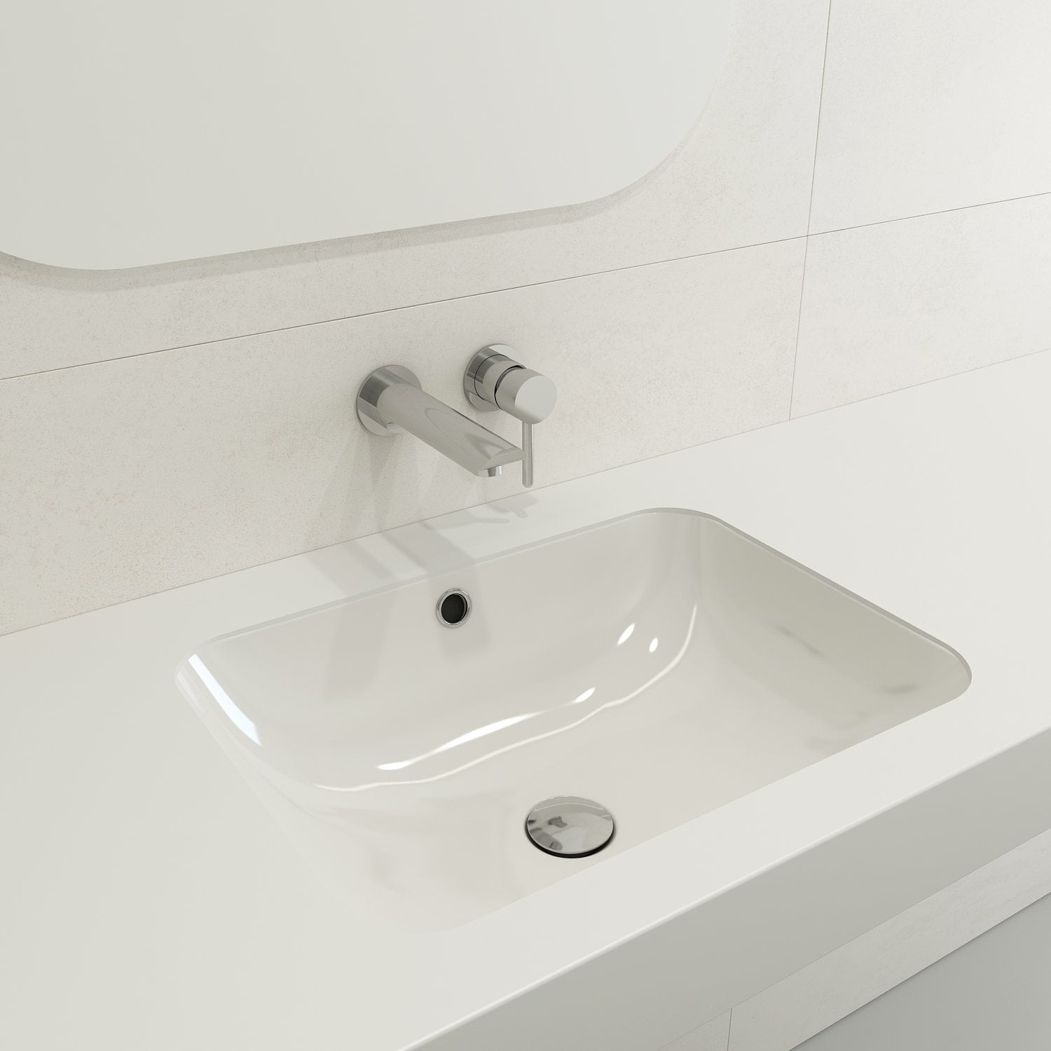 BOCCHI 1006-001-0125 Scala Undermount Overflow In White - Walmart.com