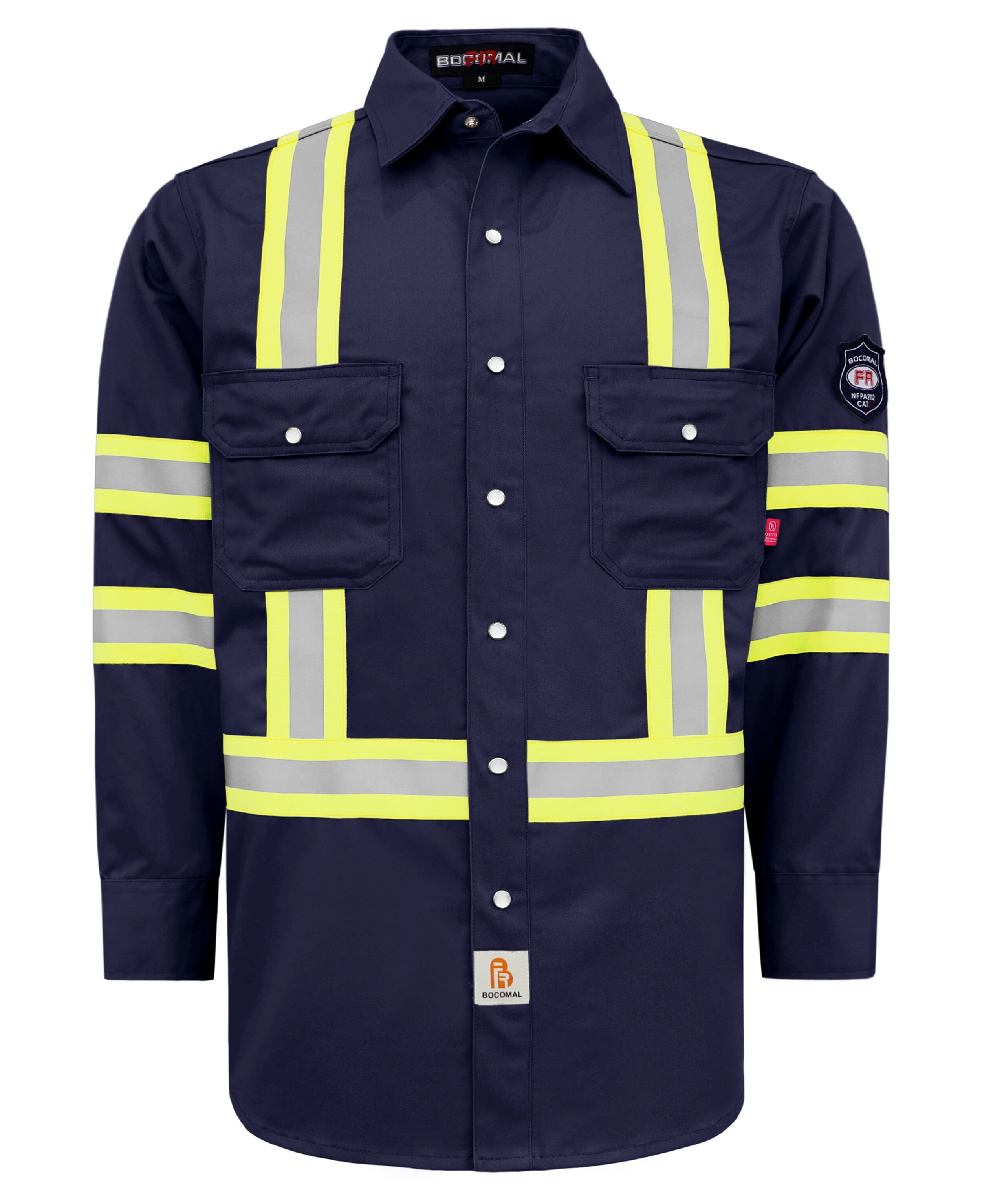 BOCOMAL FR Shirts High-Visibility,Flame-Retardant,7oz for Men - Walmart.com